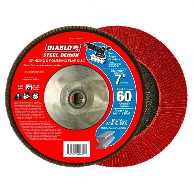 DB 7" FLAP DISC 60G at Ashby Lumber | Grinder Flap Disks