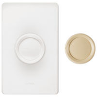 Push Dimmer 3-Way White/Ivory at Ashby Lumber | Push Turn Dimmers