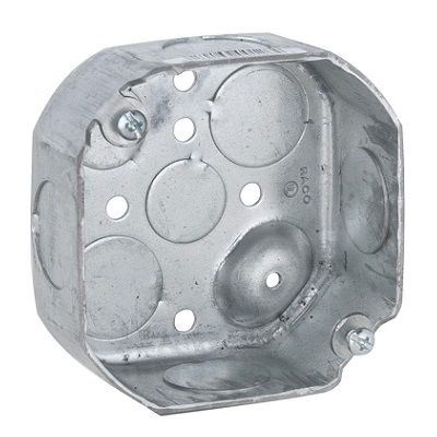 RACO 4" Octagon Box, 1/2" Deep at Ashby Lumber | Metal 4" Junction Boxes