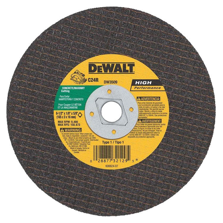 DEWALT MASON SAW BLADE 6-1/2X1/8 at Ashby Lumber | Abrasive Masonry Blades
