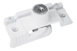 Slimline Sash Lock, White at Ashby Lumber | Window Locks