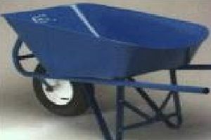 6 cu ft Blue Wheelbarrow Assembled at Ashby Lumber | Wheelbarrows