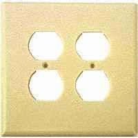 2 Gang Duplex Plate Ivory at Ashby Lumber | Duplex Receptacle Wall Plates