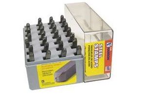 1/8" Letter Stamp Set A-Z at Ashby Lumber | Number & Letter Stamps