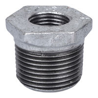 Galvanized 1" x 1/2" Bushing at Ashby Lumber | Galvanized Reducer Hex ...