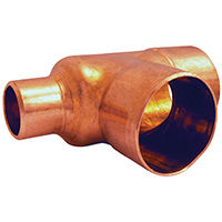 Copper 3/4" x 3/4" x 1/2" Tee CXCXC at Ashby Lumber | Copper Pipe 90 ...