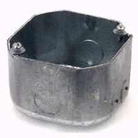 4" Octagon Deep Box with Clamps at Ashby Lumber | Metal 4" Round Boxes