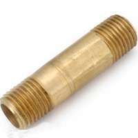 3/4" x 6" Brass Nipple at Ashby Lumber | Brass Pipe Nipples