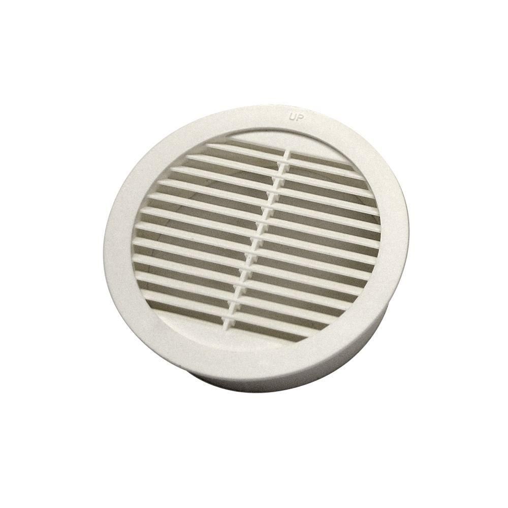 2" Round Mini Louver Vent - White at Ashby Lumber | Round Aluminum ...