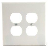 2 Gang Duplex Plate White at Ashby Lumber | Duplex Receptacle Wall Plates