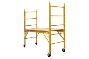 Prosource Adjustable Portable Scaffolding Heavy Duty Yellow with ...