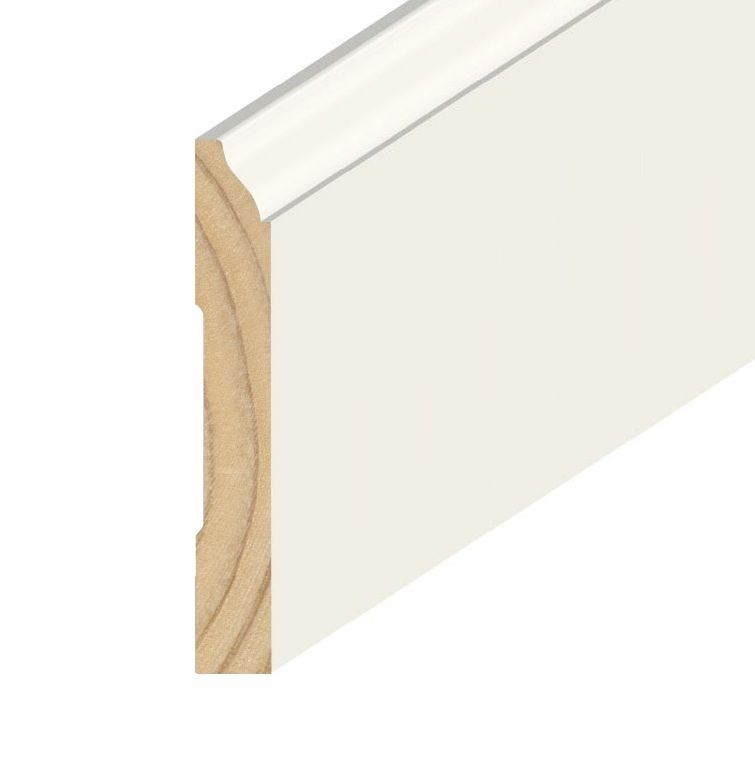 9/16" x 4-1/4" - 8' Primed Pine Coronado Baseboard at Ashby Lumber ...