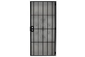36" Regal Security Door Black at Ashby Lumber | Steel Security Screen Doors