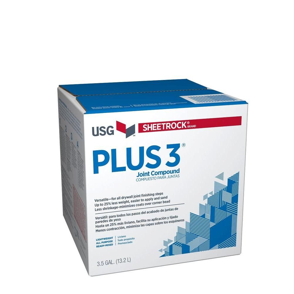 USG Plus 3 Lightweight Pre-Mixed Joint Compound 3.5 Gallon at Ashby ...