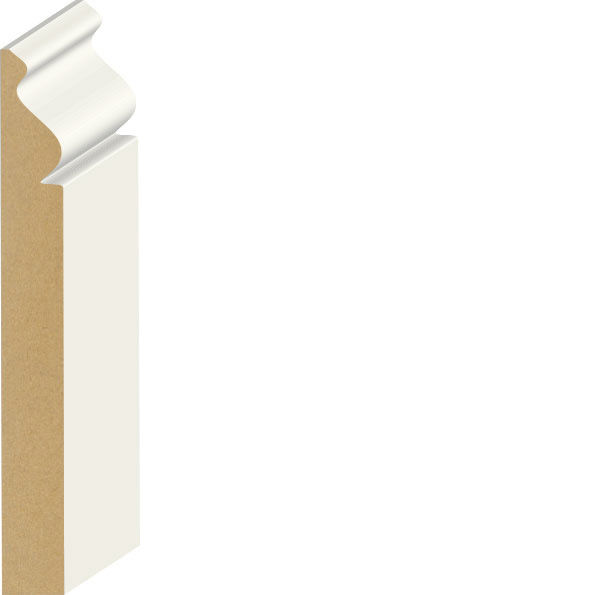 9/16" x 5 1/4" - 16' Primed MDF Vintage Baseboard at Ashby Lumber ...