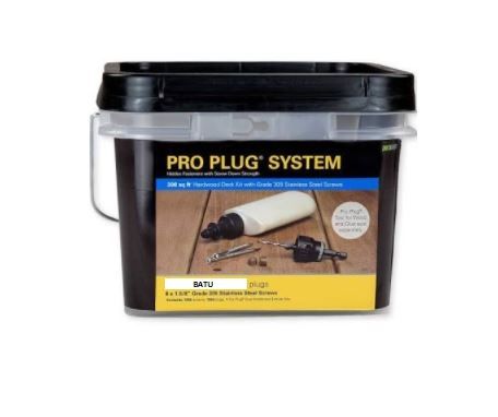 Shop #8 Pro Plug System Wood Deck Kit Batu (300 sq ft/1050 pack) at ...