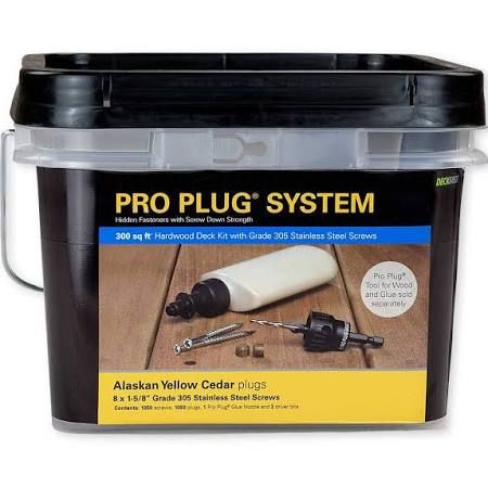 #8 Pro Plug System Wood Deck Kit Ipe (300 sq ft/1050 pack) at Ashby ...