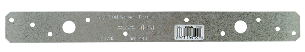 12" Flat Strap at Jaeger Lumber | Joist Hangers