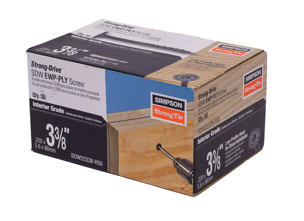 Simpson Structural Screw 3 3/8" EWP-Ply, 50 Ct at Jaeger Lumber ...