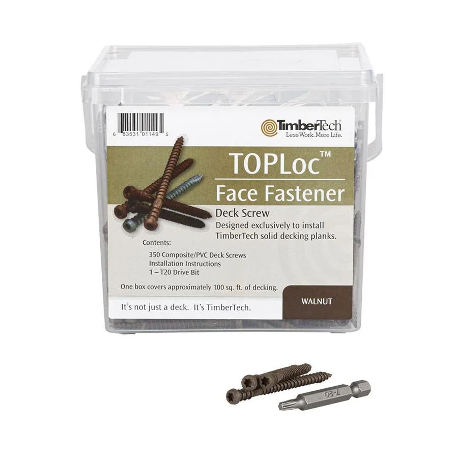 TOPLOC 1 3/4" FASCIA SCREW - WALNUT (TIMBERTECH) at Peacock Lumber ...