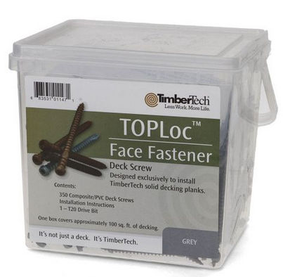 TOPLOC 1 3/4" FASCIA SCREW - GREY (TIMBERTECH) at Peacock Lumber ...