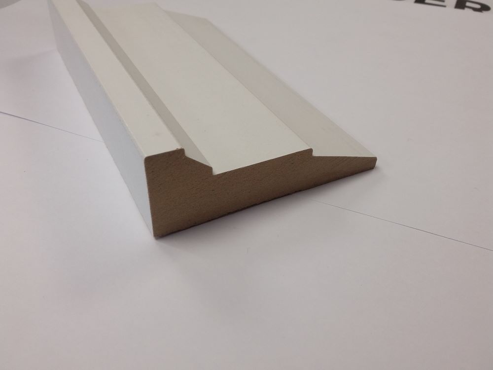 1 1/8" X 3 1/4" TRADITIONAL CASING WITH BACK BAND PRIMED MDF-15' #1693 ...