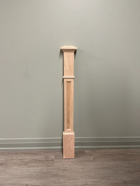 Sq. Simcoe 1/2 Newel Post 3 1/2" x 42" with 4 1/2" Base at Monaghan ...