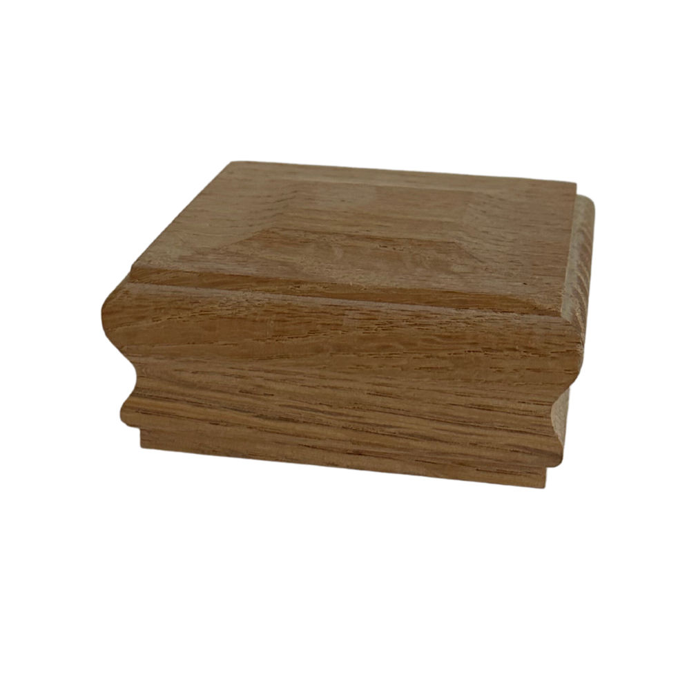 OAK POST CAP SOLID 3 1/2" FLAT TOP at Monaghan Lumber | Newel Posts ...
