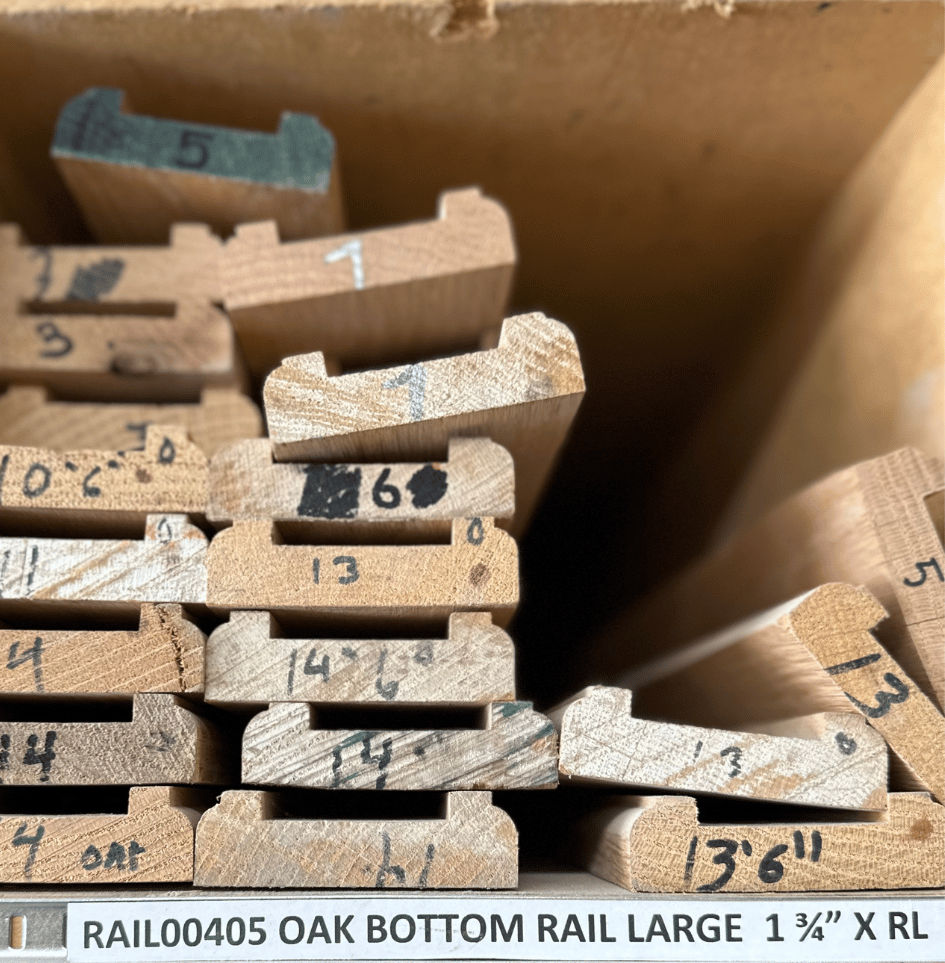 Oak Bottom Rail Large 1 3/4" x RL at Monaghan Lumber | Handrail