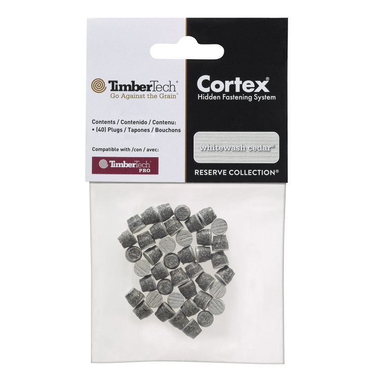 TimberTech Cortex 40 Plug Pack Legacy Whitewash Cedar (Nonstock) at ...