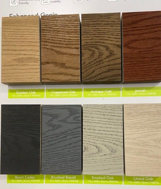 Millboard Deckboard Samples Enhanced Grain at Advanced Building ...