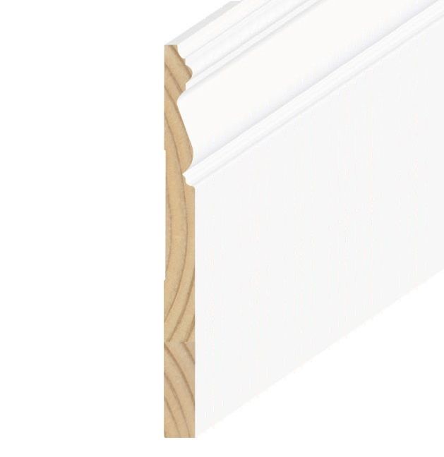 9/16" x 7-1/4" - 8' Primed Pine Monterey Baseboard at Ashby Lumber ...