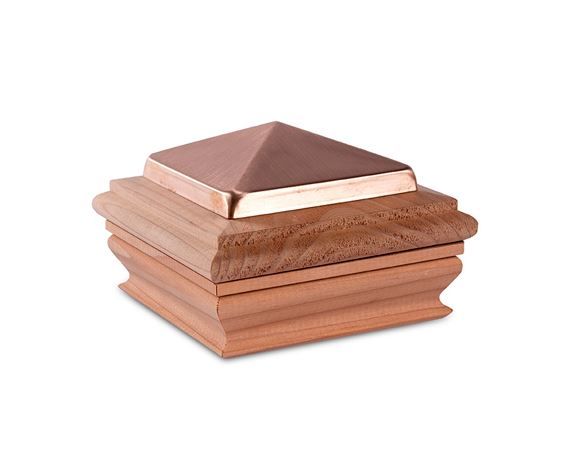 Cedar Pyramid Small Copper Cap 4 x 4 at Ashby Lumber | Copper & Solar ...