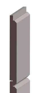 1" x 8" - 8' V-Rustic Treated Pine Siding Primed FJ at Ashby Lumber | 1 ...