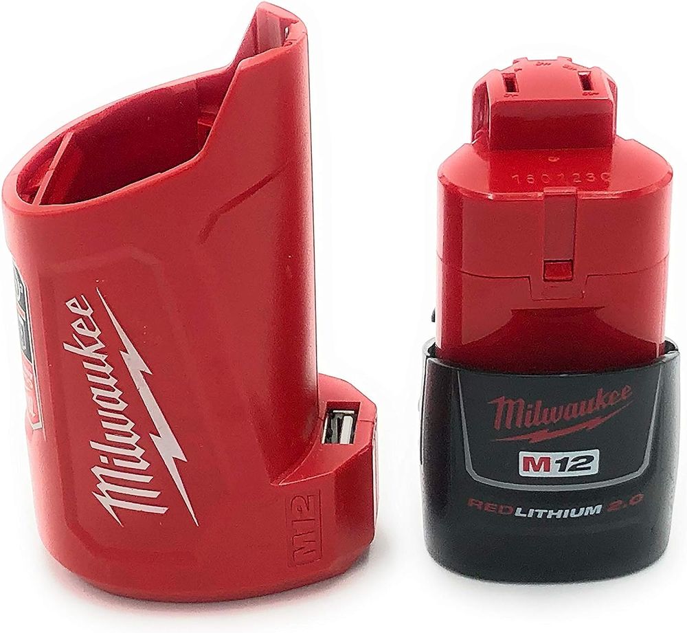 Milwaukee M12 USB Charger Adapter at Ashby Lumber | Milwaukee Batteries ...