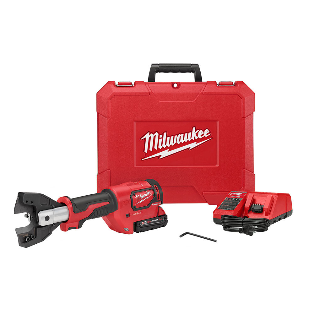 Milwaukee M18 18 Volt Lithium-Ion Cordless Force Logic Cable Cutter Kit ...