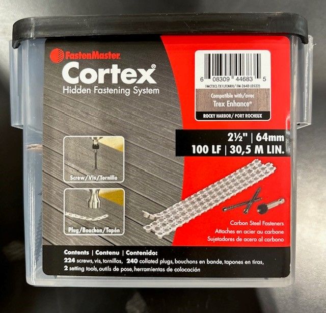 Cortex Deck Fastener Rocky Harbor Trex Enhanced 100' Coverage ...