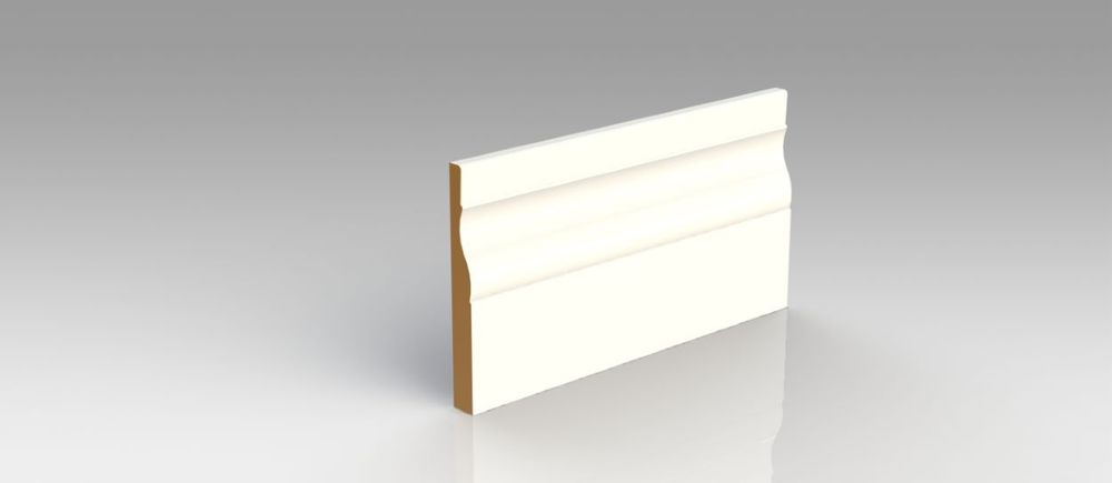 B256-3/8" x 3 1/4" MDF Primed Baseboard at Trail Building Supplies ...