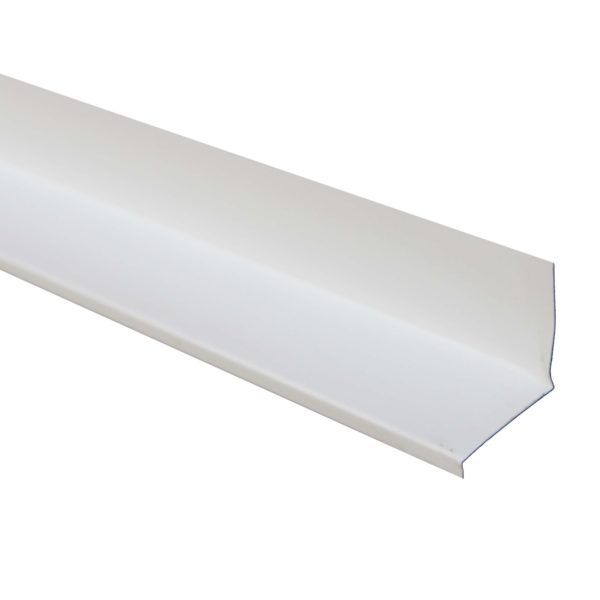 3/4" x 10' White Aluminum Drip Cap at Chace Building Supply | Flashings