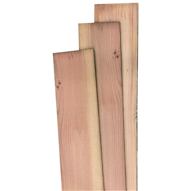 1x3x12ft Surfaced-1-Side-2-Edges, Select-Tight-Knotty Western Red Cedar ...