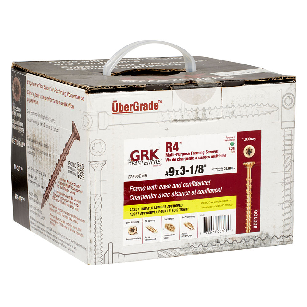 #9X 3-1/8 R4 GRK at The Cedar Shop | GRK Fasteners