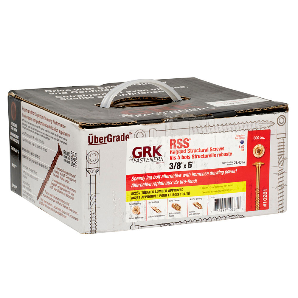 3/8X 6 RSS GRK at The Cedar Shop | GRK Fasteners