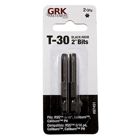 2" T-30 DRILL BIT SET 2PK at The Cedar Shop | GRK Fasteners