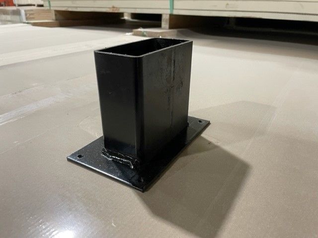 Safety Railing Boot for 2x4 / Temporary Stair Bracket at Trail Building ...