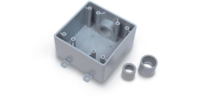 KRALOY PVC CONDUIT BOX FSE 2G at Hodgins Building Centre | Conduit Pipe ...