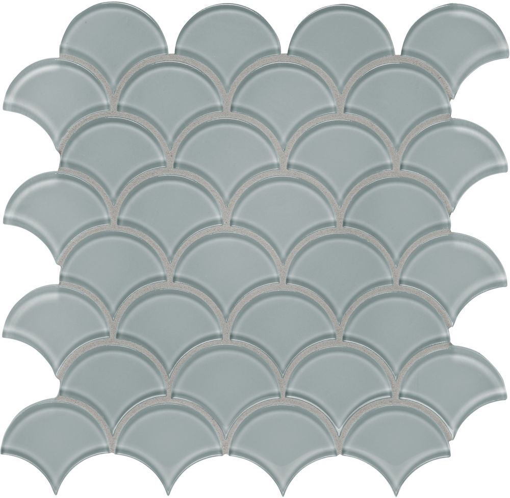 Element Scallop Glass Mosaic Tile | 12x12" Mosaic Tile