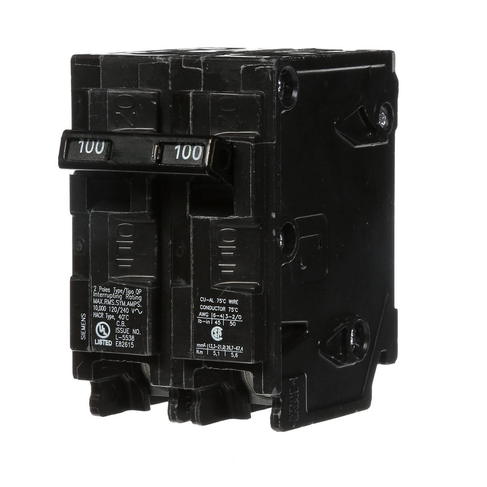 Siemens 100 Amp 120V/240V Double Pole Circuit Breaker at Moscow ...