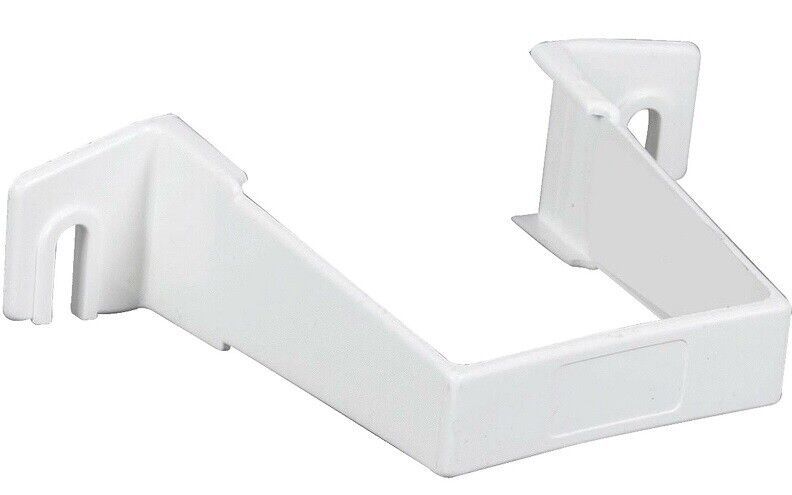 2 in. White Vinyl Square Downspout Bracket at Moscow & Pullman Building ...