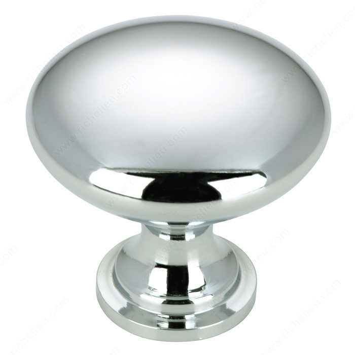 Richelieu Contemporary Metal Knob 30mm (8/32) Chrome at Moscow & Pullman Building Supply ...