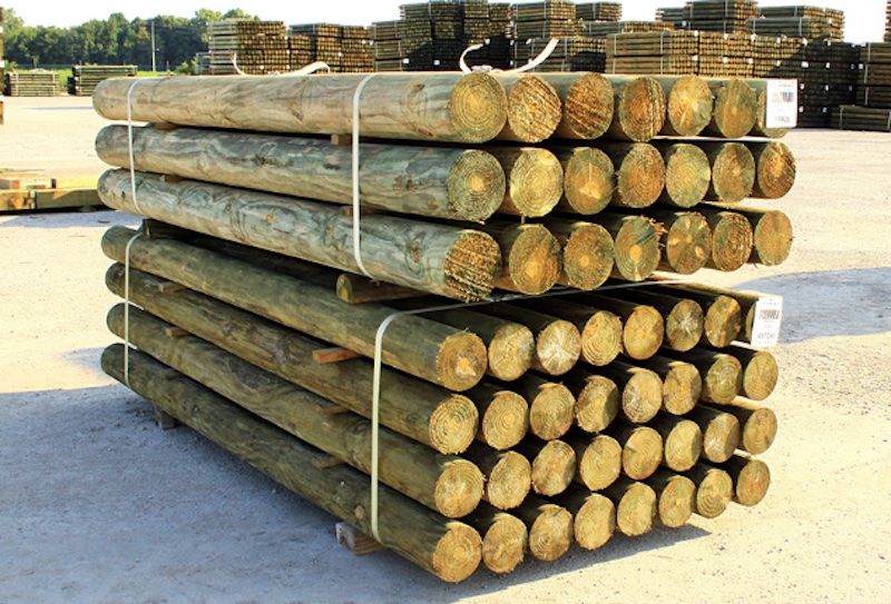 10-12" x 25' Pressure Treated Piling 0.80 at Triple Son Wholesale ...